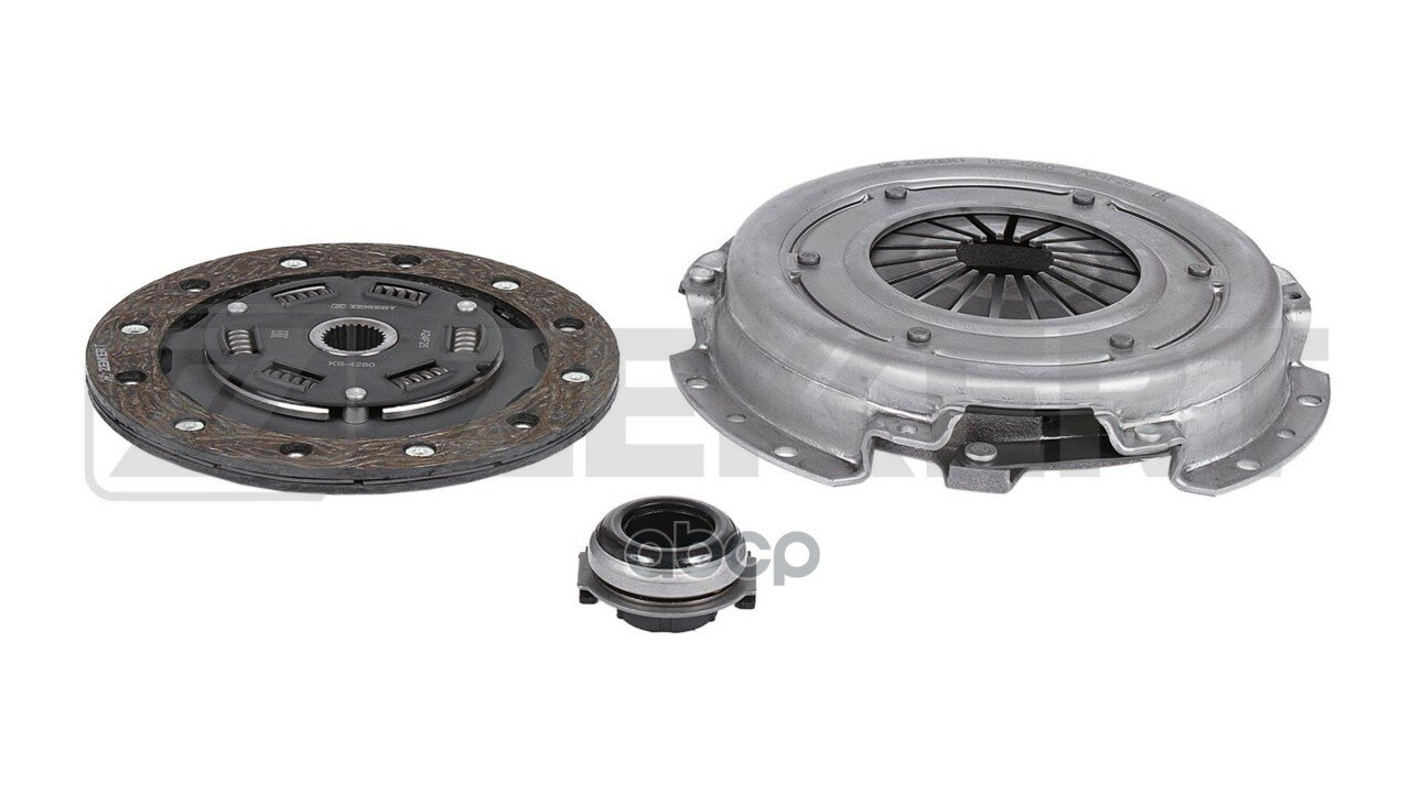 Комплект сцепления с подшипником Renault Logan 04- Logan/Stepway II 13- Megane 97- Clio Symbol 00 Zekkert арт. ks-4280