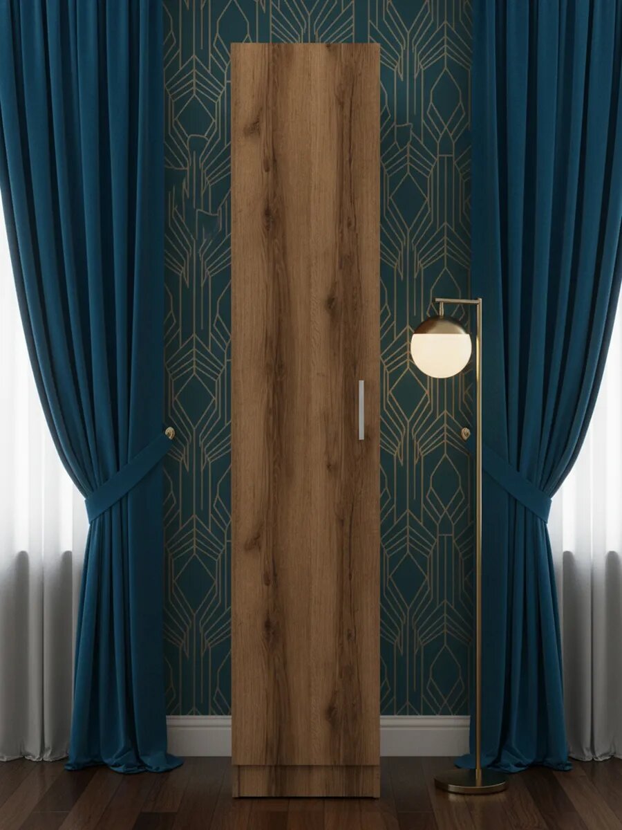 Шкаф пенал FRESTER в спальню распашной с полками для одежды, от производителя