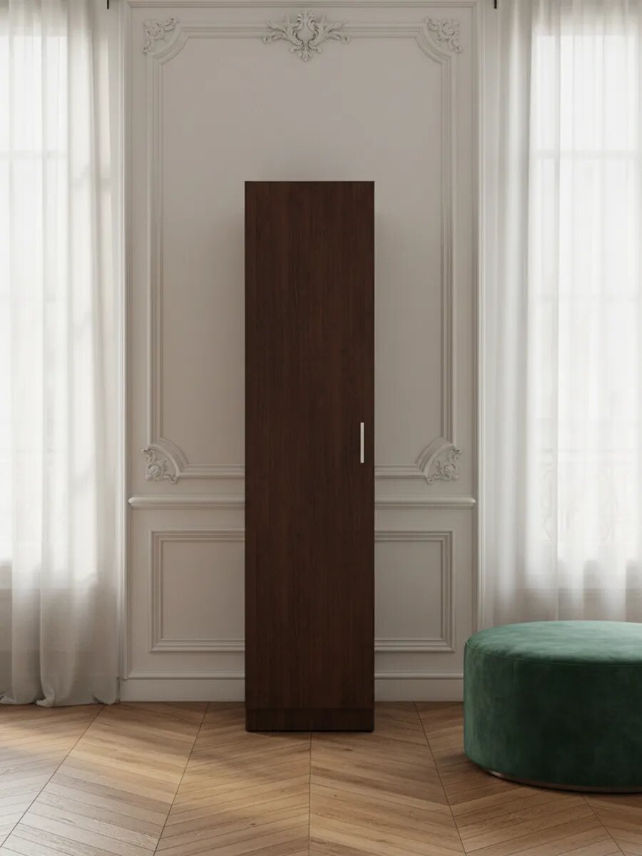 Деревянный шкаф пенал FRESTER с полками распашной для одежды, от производителя