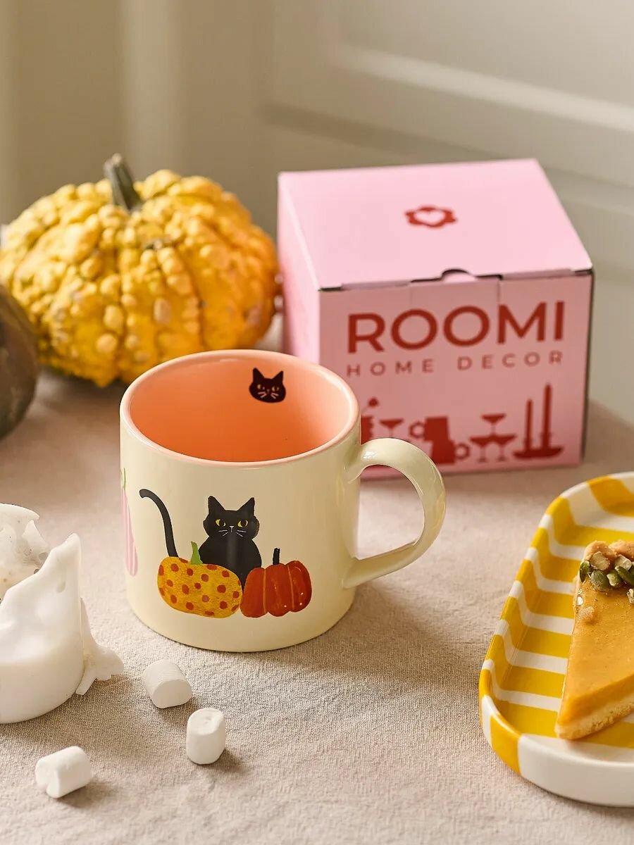 Кружка керамическая 400 мл с рисунком, чашка