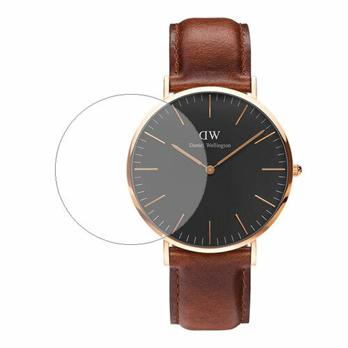 Скрин Мобайл защитный экран для часов Daniel Wellington Watch Classic Black St Mawes 40mm из гидрогелевая плёнка прозрачная