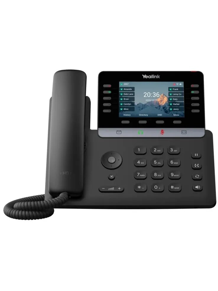 Телефон SIP Yealink SIP-T74U 16 аккаунтов, 4,3" цветной экран, порт USB, BLF, PoE, GigE, без БП