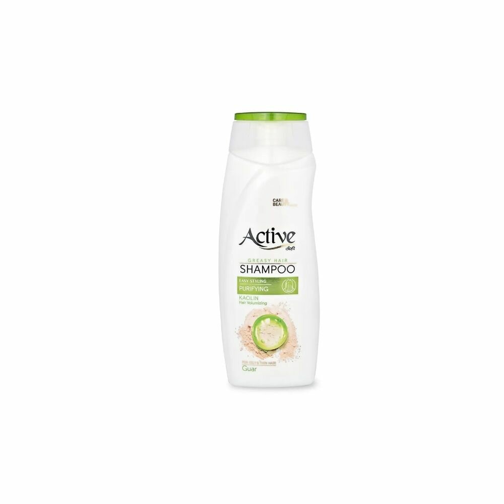 Active Шампунь женский Care & Beauty для жирных волос, с каолином и гуаром, 350 мл