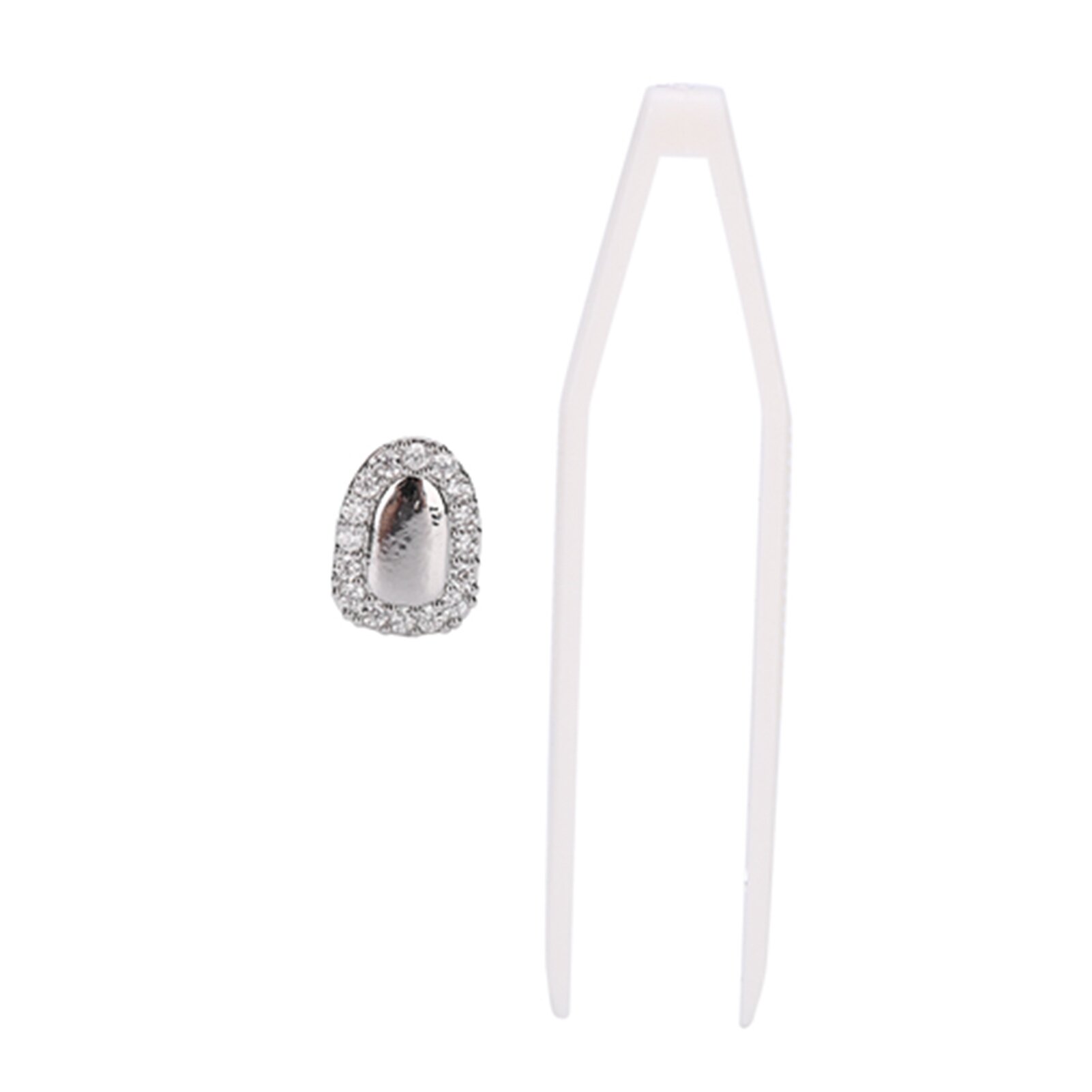 Аксессуар для украшения зубов в виде одного зуба для вечеринки на Хэллоуин в стиле хип-хоп в стиле Argent