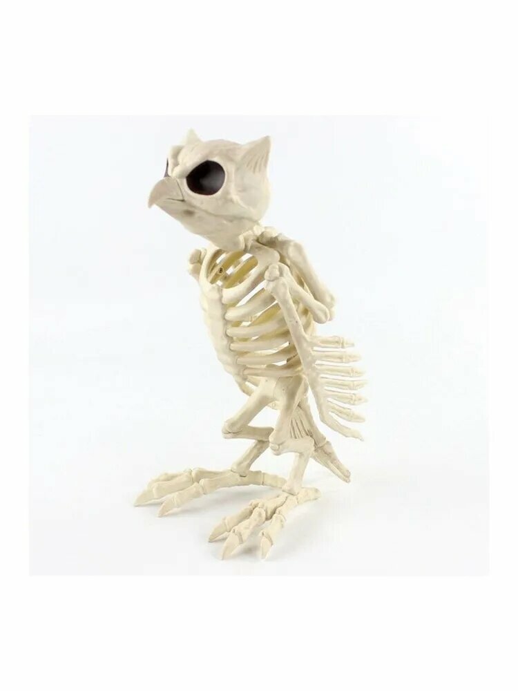 Водостойкие скелеты животных для незабываемогоHalloween-декора, сова 34 см