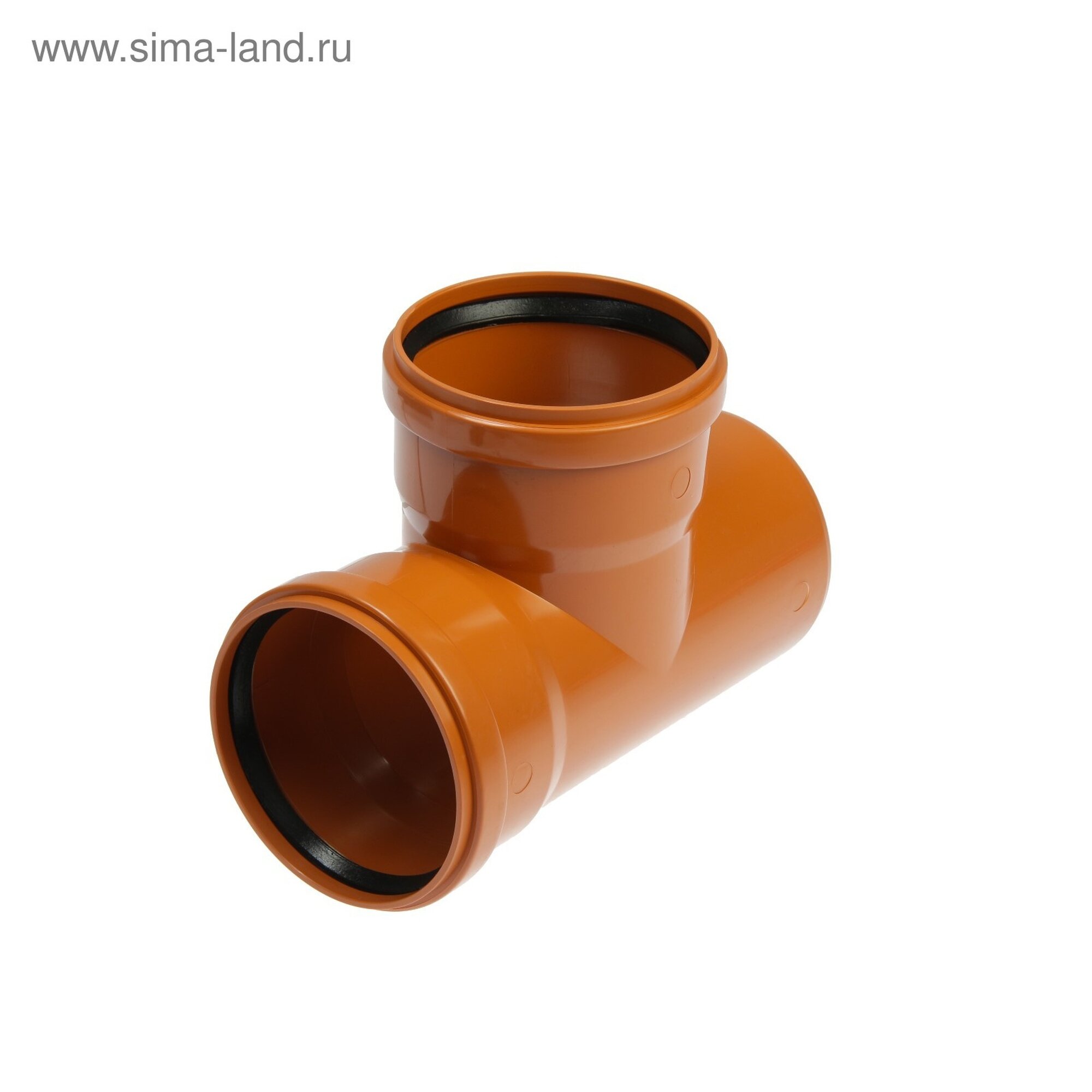 Тройник канализационный FLEXTRON, наружный, диаметр 110 мм, 90°,