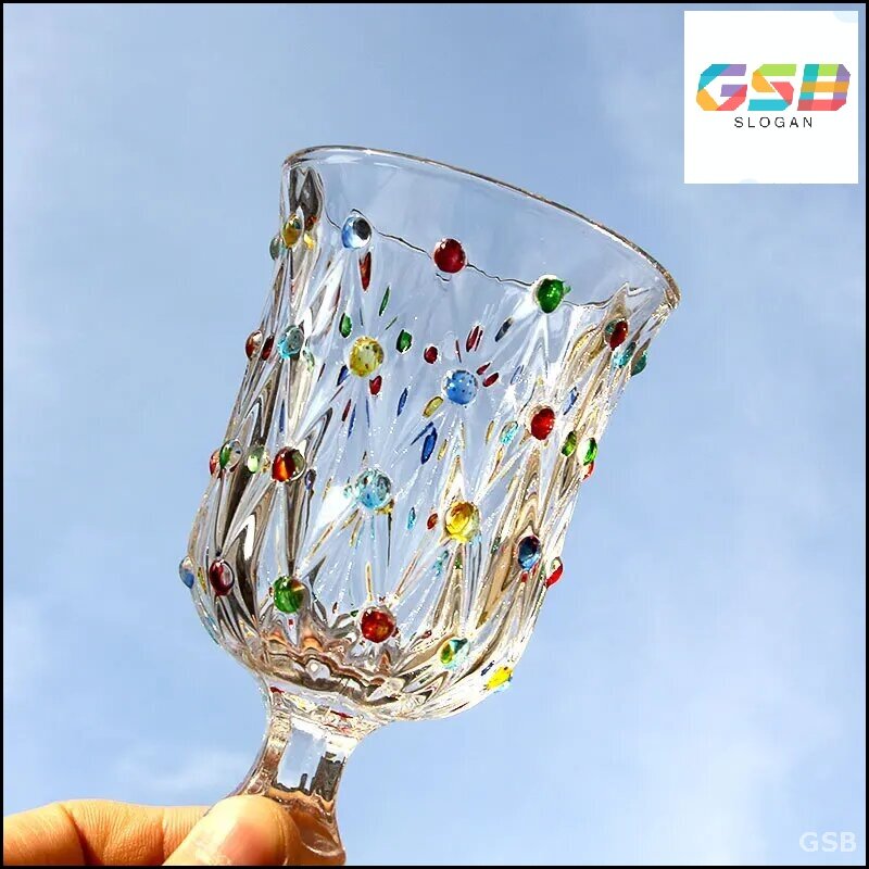 Средневековые бокалы для красного вина, 220ml