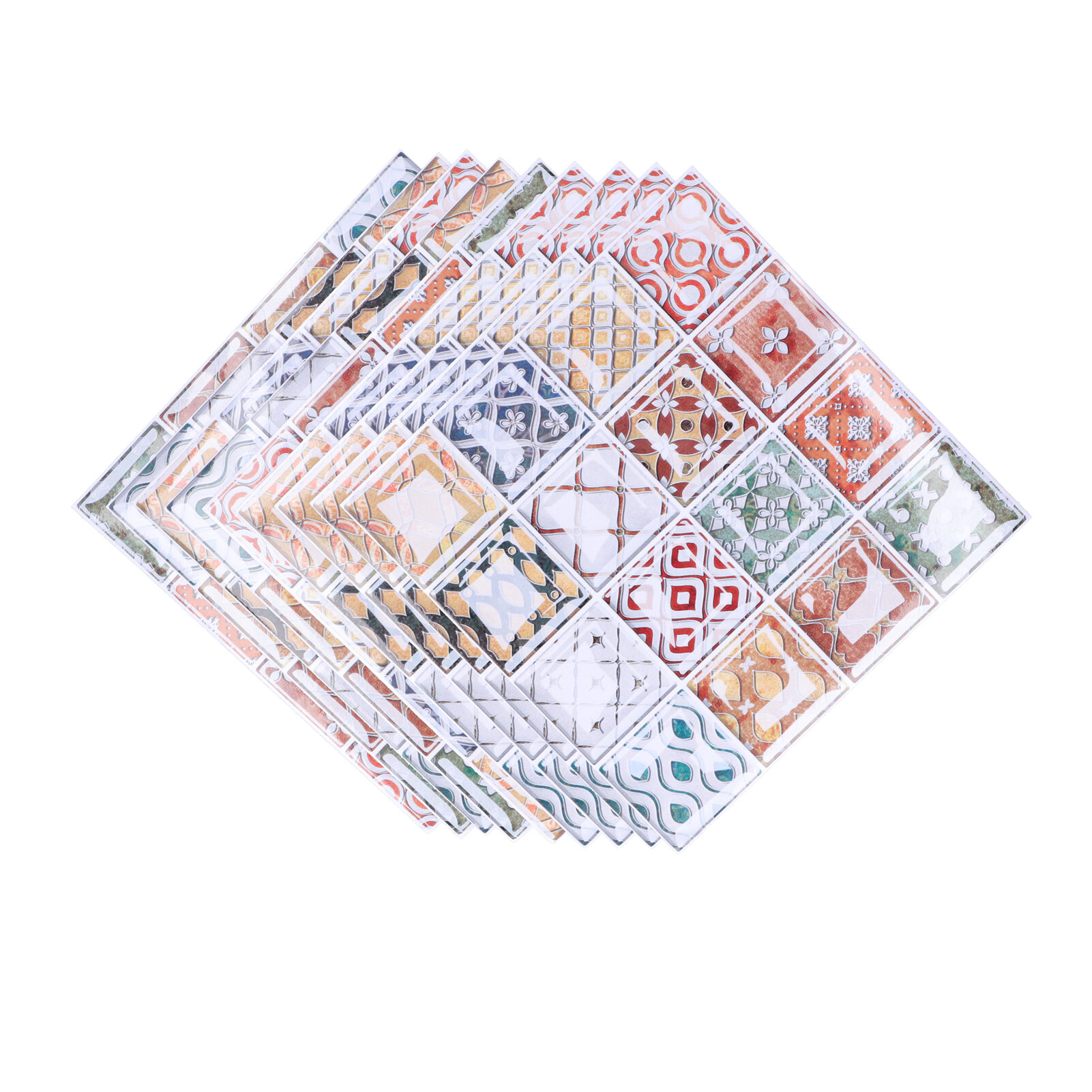 10 шт. Яркие наклейки на стену, инновационные наклейки на плитку «сделай сам», наклейка для дома, гостиной 20x20 см