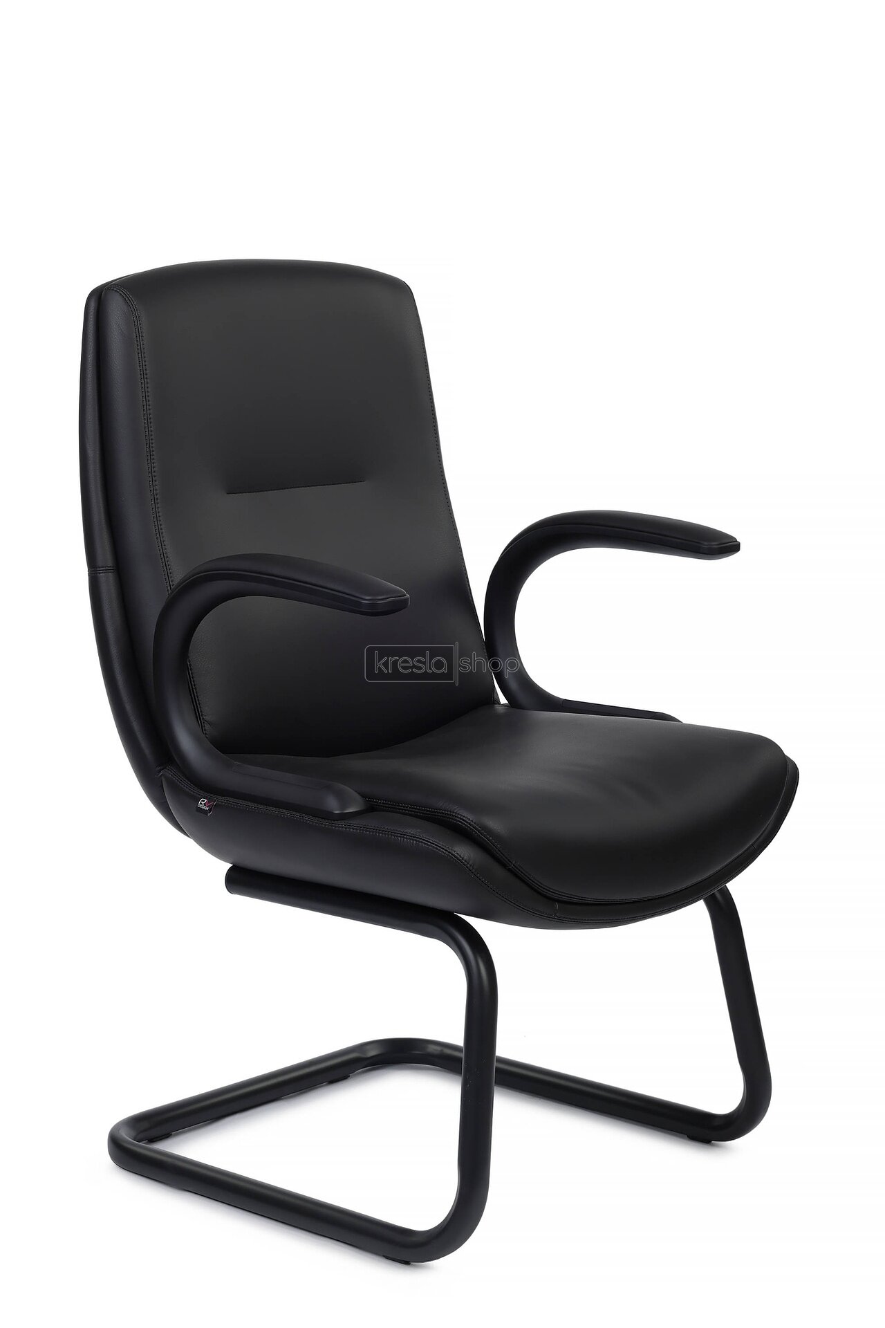 Конференц-кресло Riva Design Dante-CF C2561-12 черная премиум экокожа