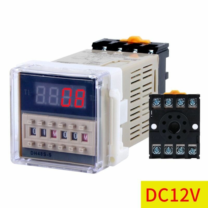 Таймер задержки DH48S-S с LED-дисплеем