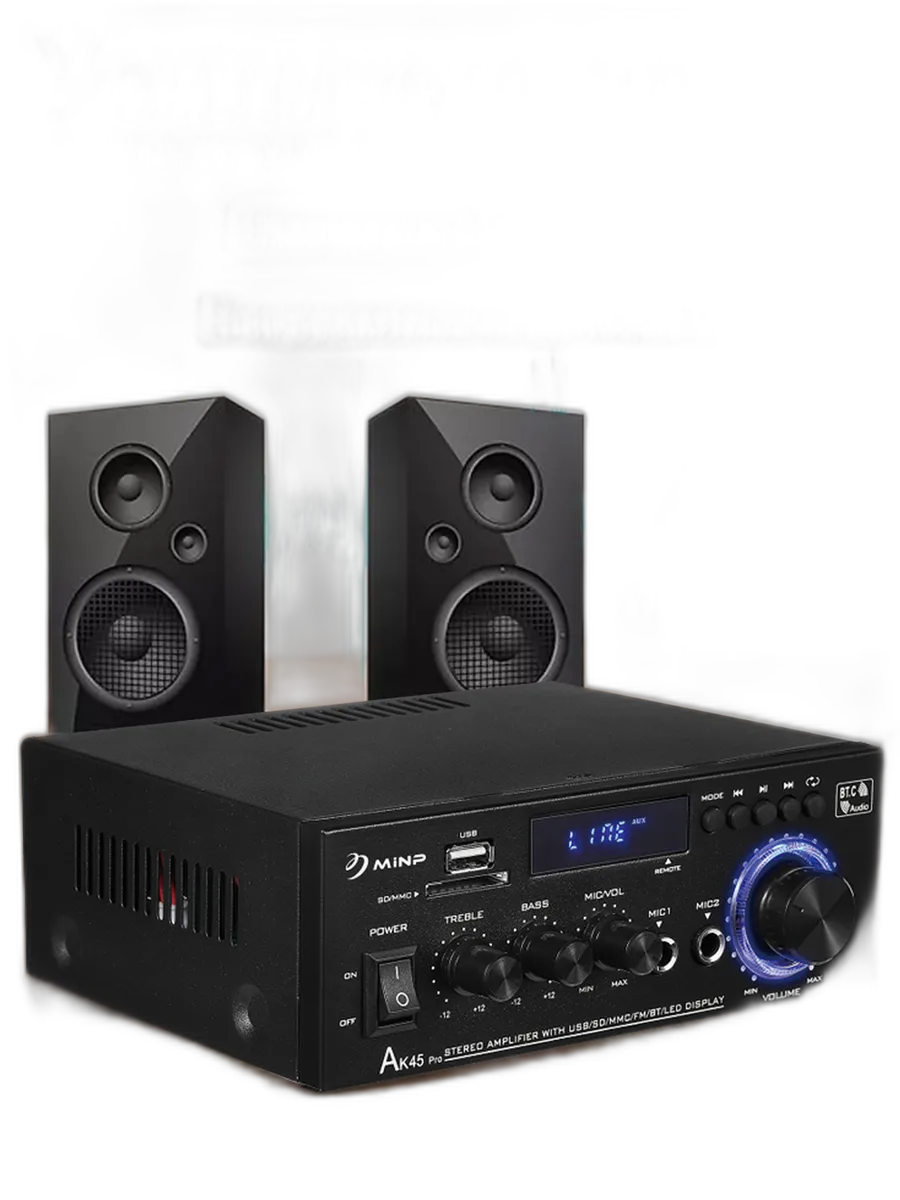 Усилитель звука2 1 ak45pro