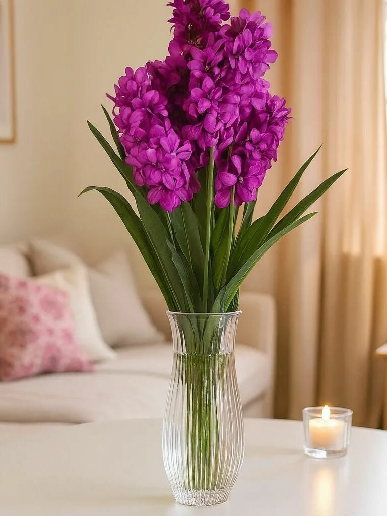 Искусственные растения Гиацинт цветы для декора