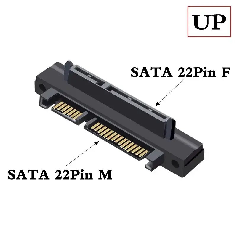 AXONUS Адаптер SAS на SATA 90 градусов SATA 22P M-F UP