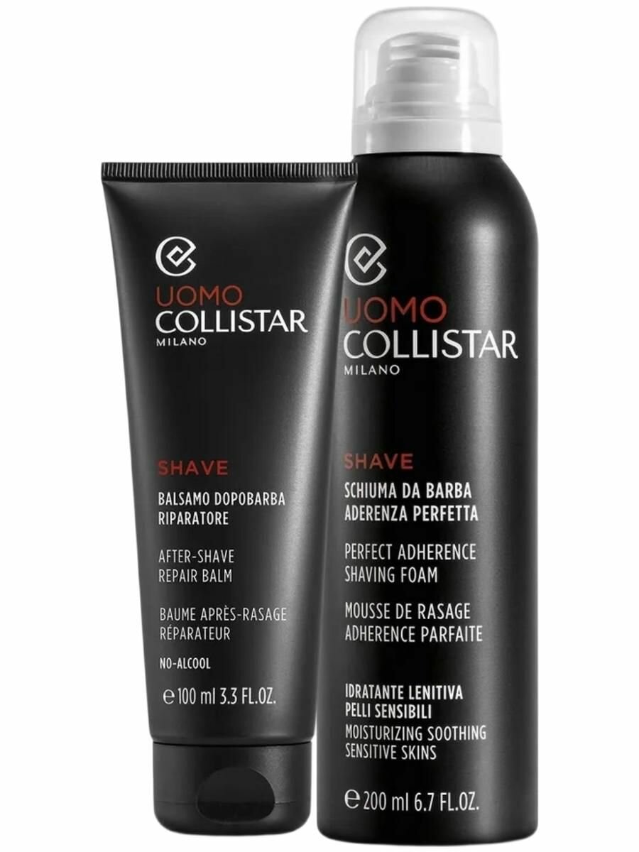 Набор Collistar Пена для бритья "Perfect Adherence"+ бальзам п/бритья (200+100 мл)