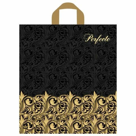 50 шт. Пакет с петлевой ручкой ПВД, 42х46 см, "Перфекто Магнифик", 95 мкм, н00153468