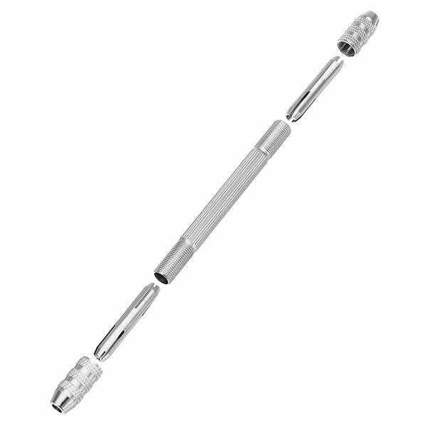 Мини-ручная дрель с двойным патроном 0,5–3,2 мм и набором из 10 спиральных сверл 0,8–3 мм