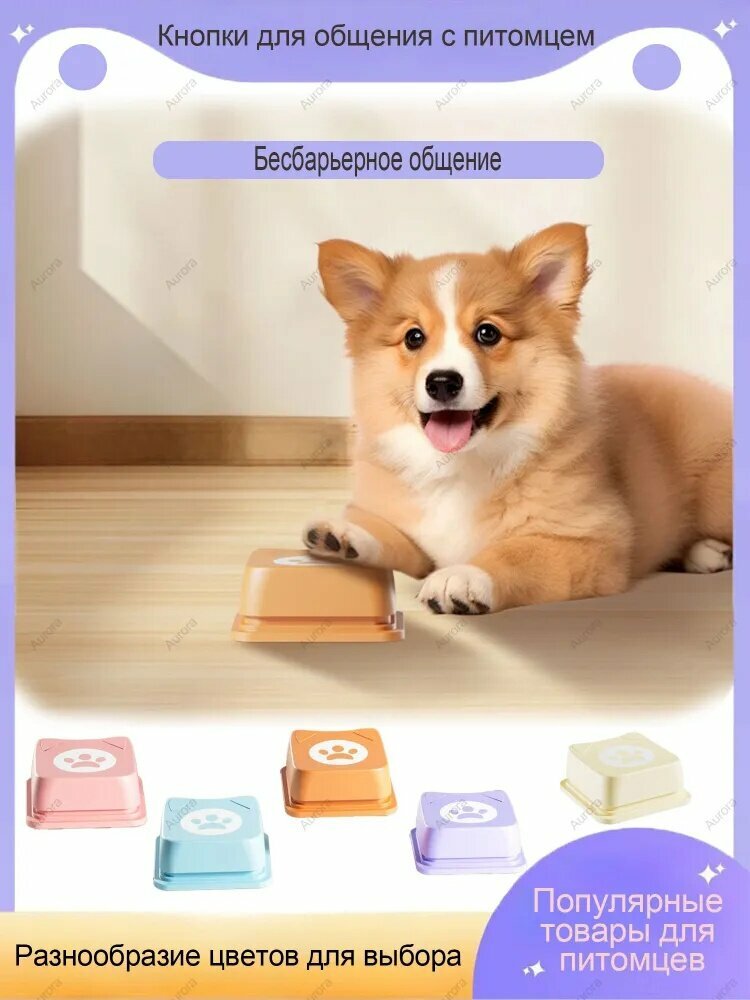 Набор кнопок общения для собак, говорящие кнопки для дрессировки, звуковые записи