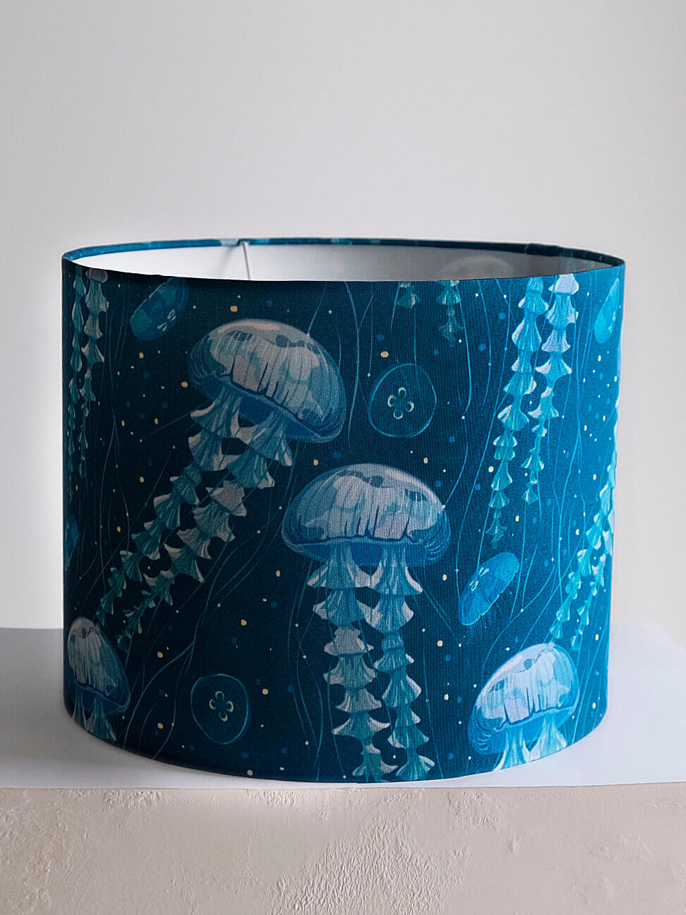 Абажур для торшера и напольного светильника “Sea black”, 30 см