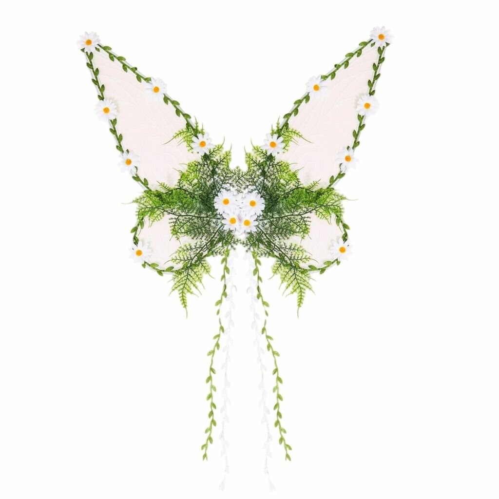 Гирлянда из крыльев Цикады, украшенная крыльями Ангела-Белая-Бабочка