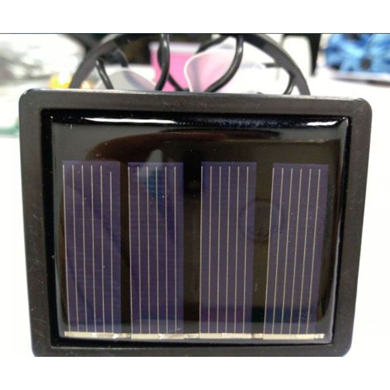 Premium quality clip-on solar cell fan with energy saving sun power cooling design square