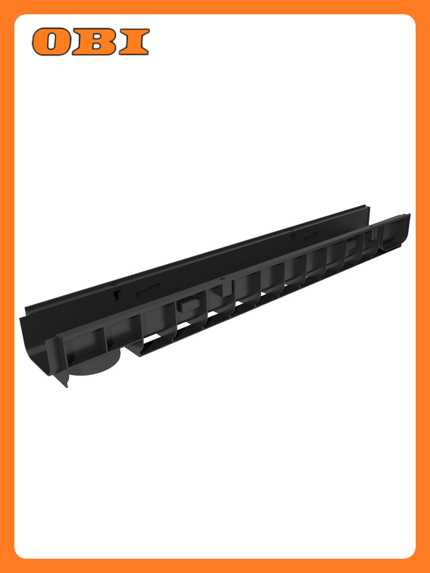 Лоток Gidrolica Standart, для дождеприемников, черный, 100x146x100 см