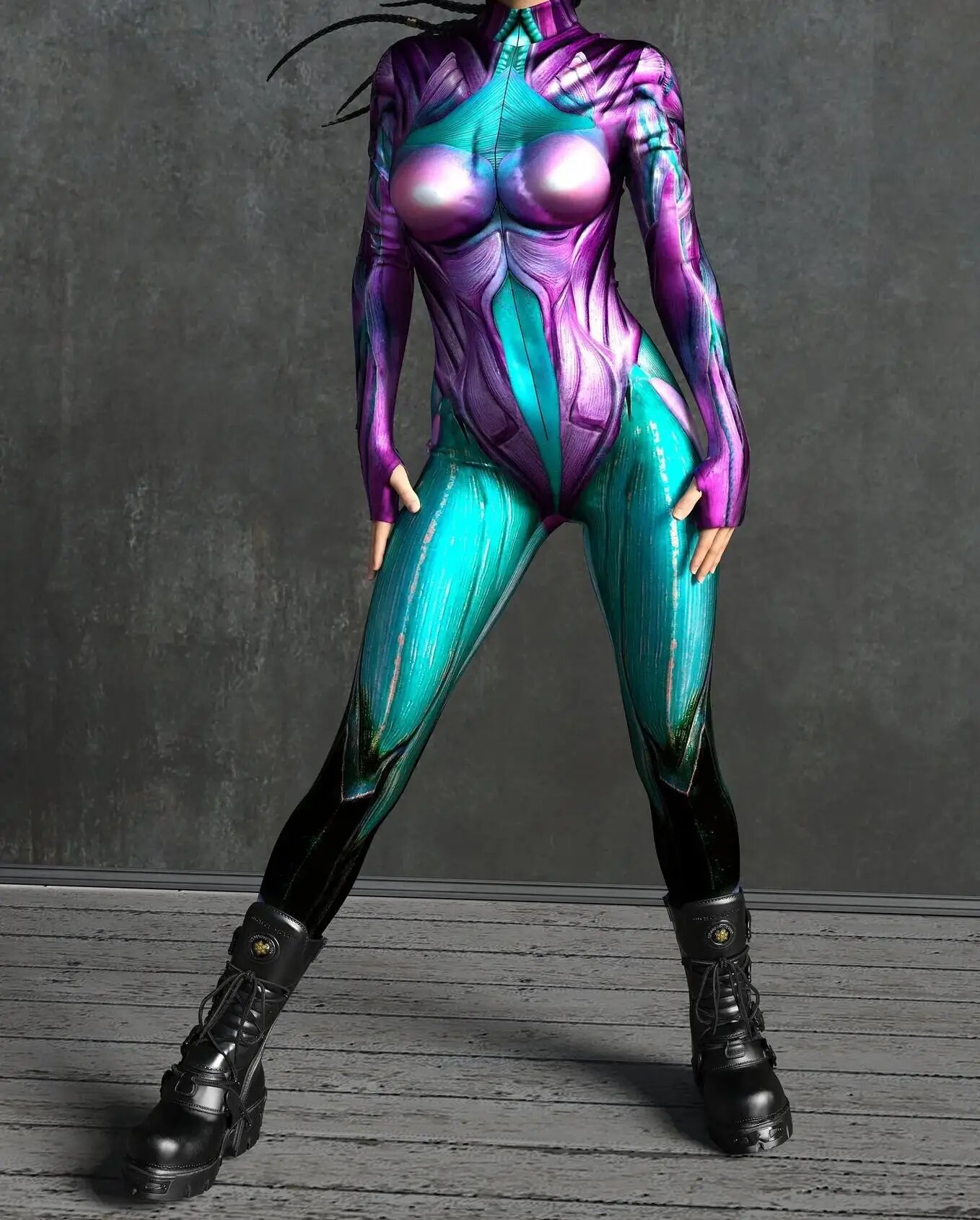 Cyber Mechanical Armor Комбинезон 3D принт XXXL, 25-7