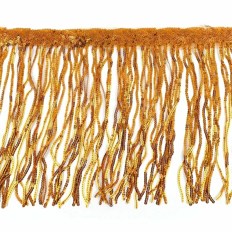 Фринги оранжевая из полиэстера, 20см, 3Yards