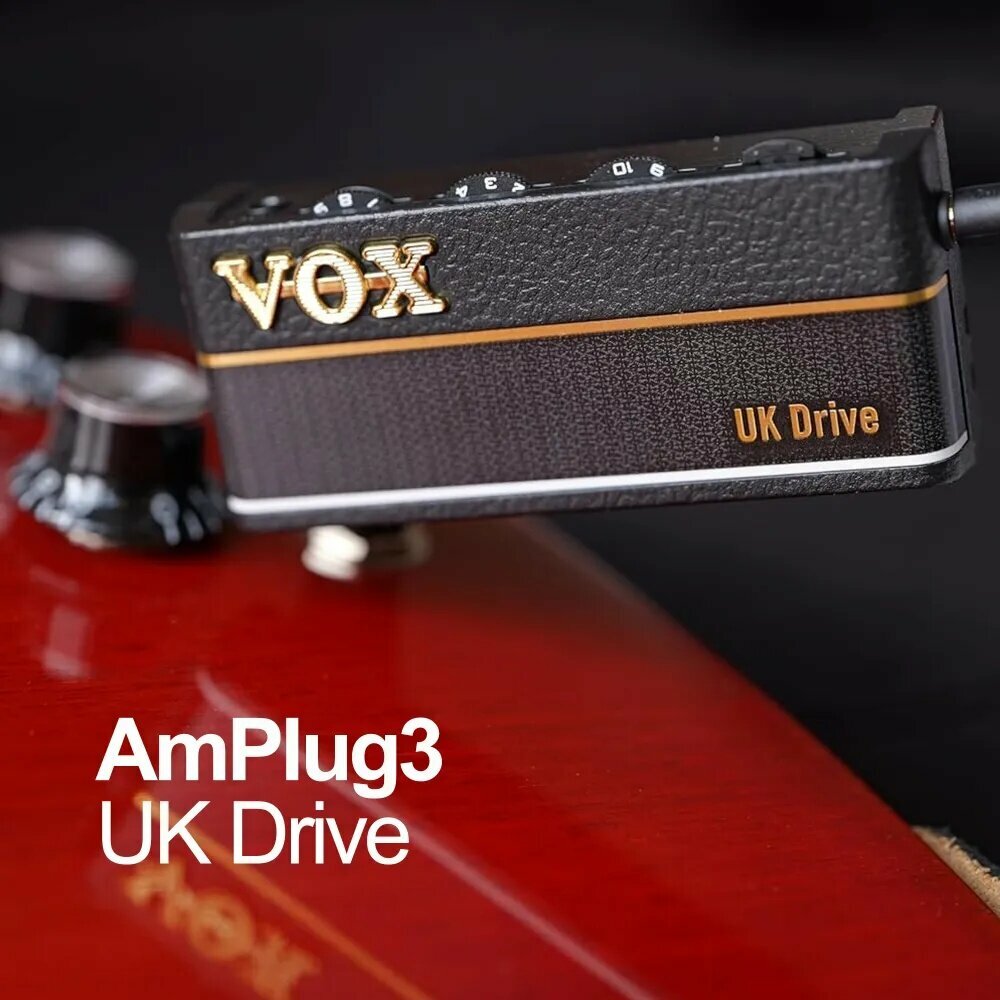 Vox amPlug 3 Series UK Drive Профессиональный гитарный усилитель для наушников