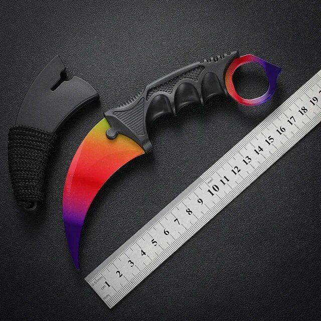 CSGO Коготь Нож Охота Кемпинг Карманный Нож Выживание На открытом воздухе Инструмент EDC Фиксированный Нож Однолезвийный Нож CSGO