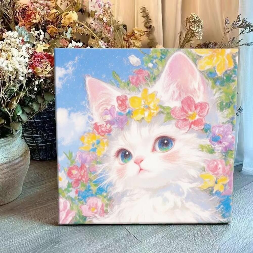 Цифровая живопись маслом своими руками, Милый кот