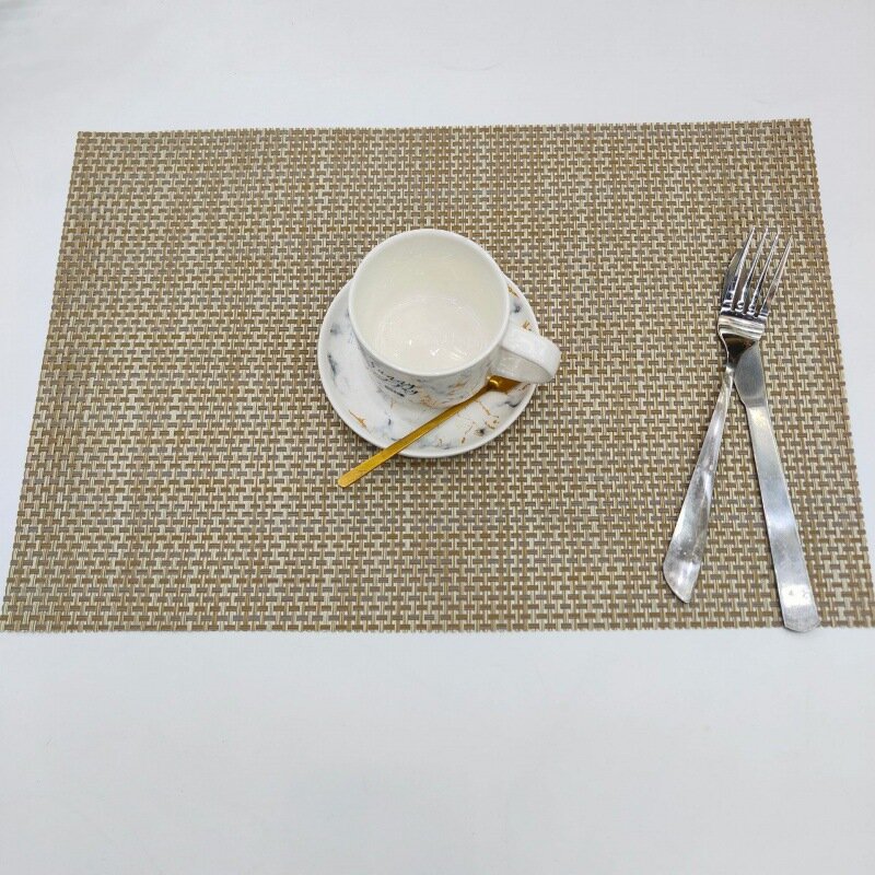 Резиновая подставка для стола из ПВХ 30x45 см текстура льна несъедобная обеденная посуда