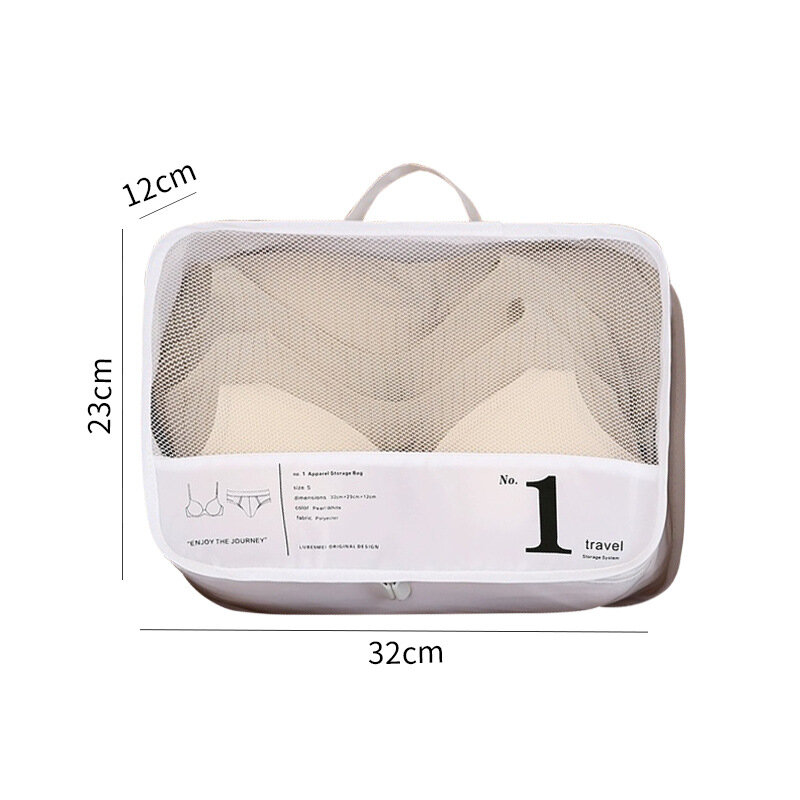 Дорожная компрессионная сумка для хранения, костюм из шести предметов, сумка для организации и упаковки одежды,