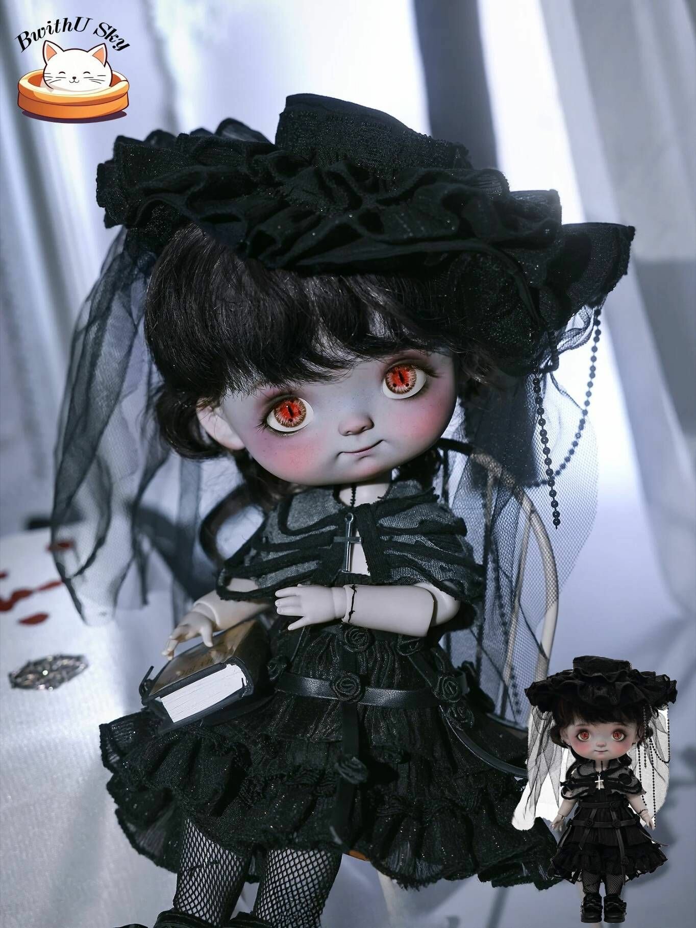BwithU Мeng 1/6 Bjd Мини-кукла с большой головой в стиле зомби из темной серии