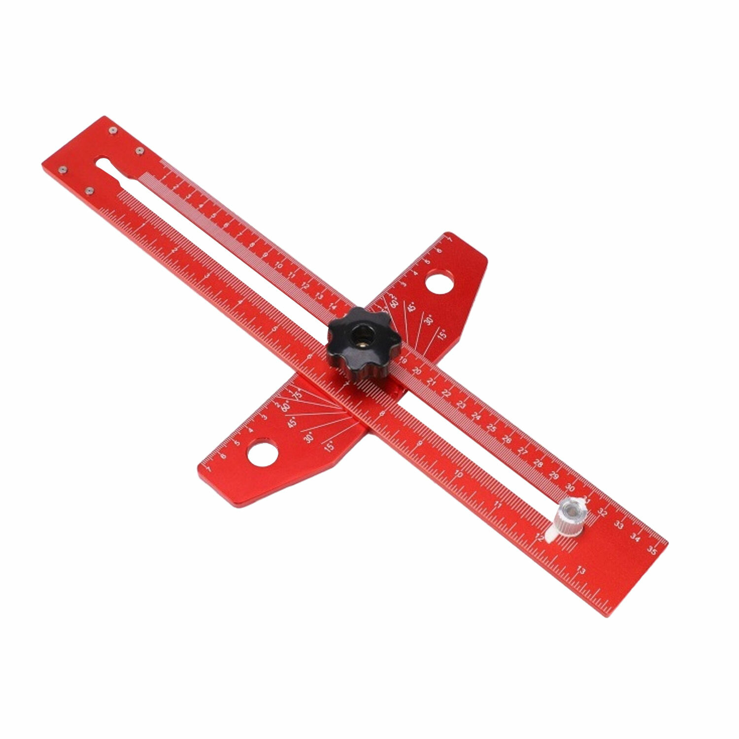 Деревообрабатывающая разметочная линейка из алюминиевого сплава, Т-образная линейка, маркировочная линейка, параллельный разметочный калибр, делительная линейка, чертежный калибр, столярные инструменты, дырокол, 13-дюймовая тканевая чертежная линейка,