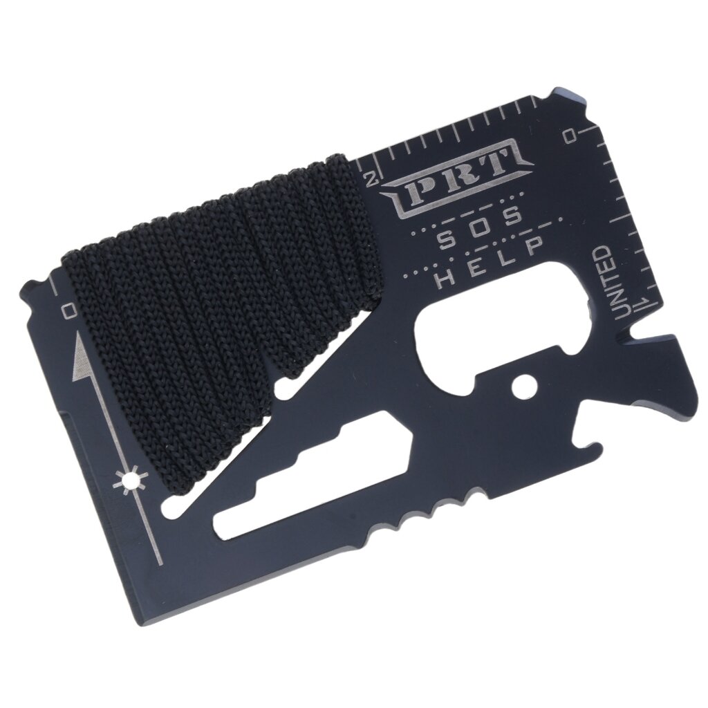 Тонкий инструмент из нержавеющей стали Карта с зубчатым ножом и открывалками