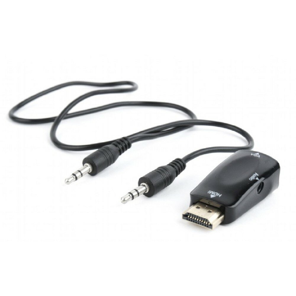 Bion Кабель HDMI 1.4 - VGA и стерео-аудио, 19M DB15F & miniJack 3.5mm BXP-A-HDMI-VGA-02