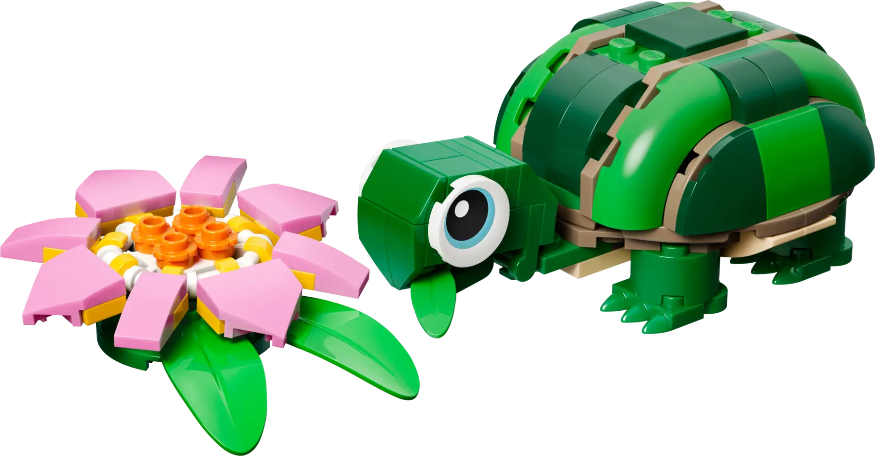 Конструктор LEGO Creator 3-in-1 31377 Черепаха с цветком кувшинки, 124 дет. — фото 1