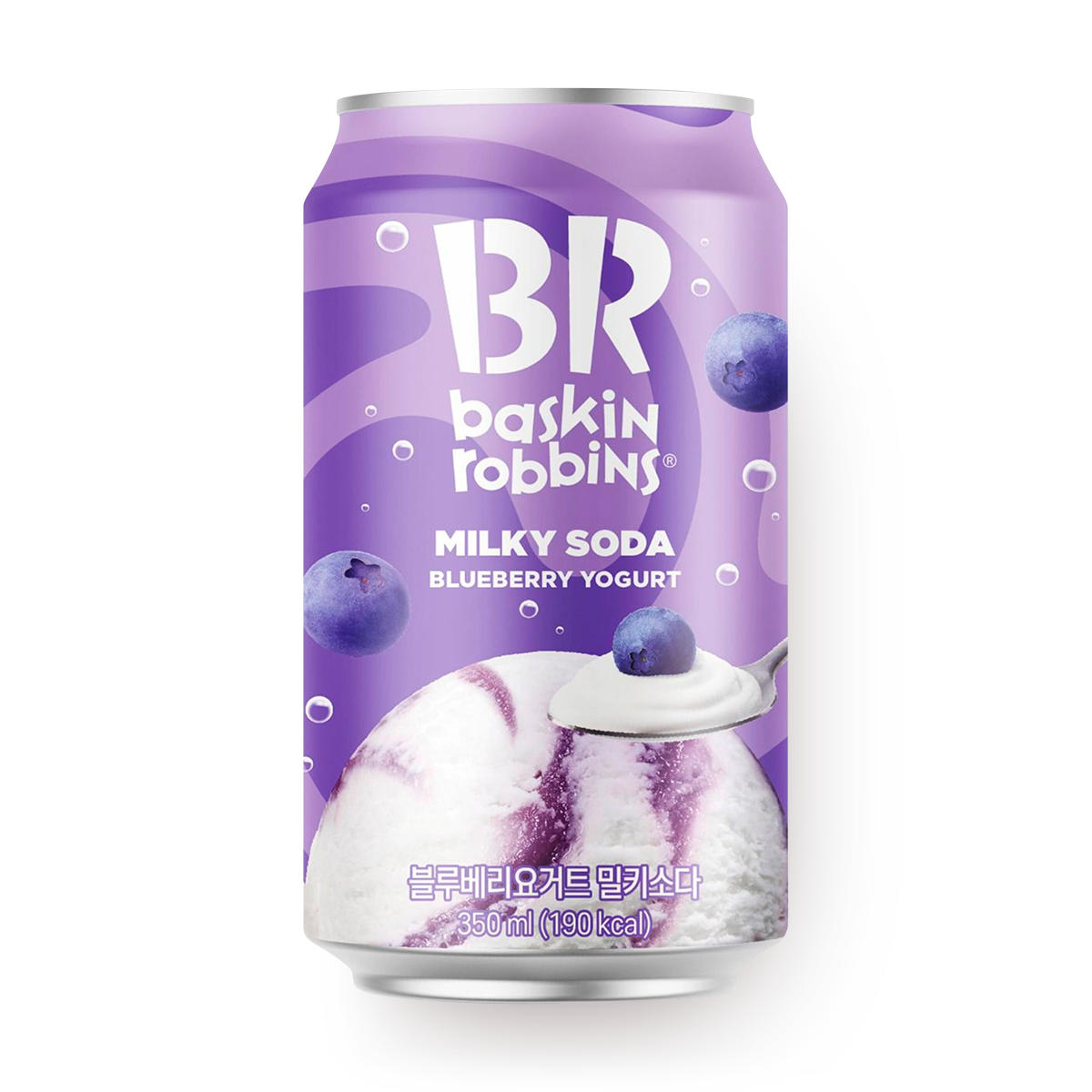 Напиток Baskin Robbins "Bluberry Yogurt", газированный, среднегазированный, 350 мл