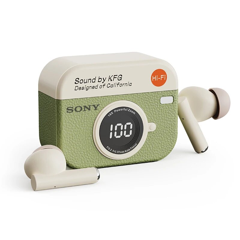 SONY TWS беспроводные наушники зеленый