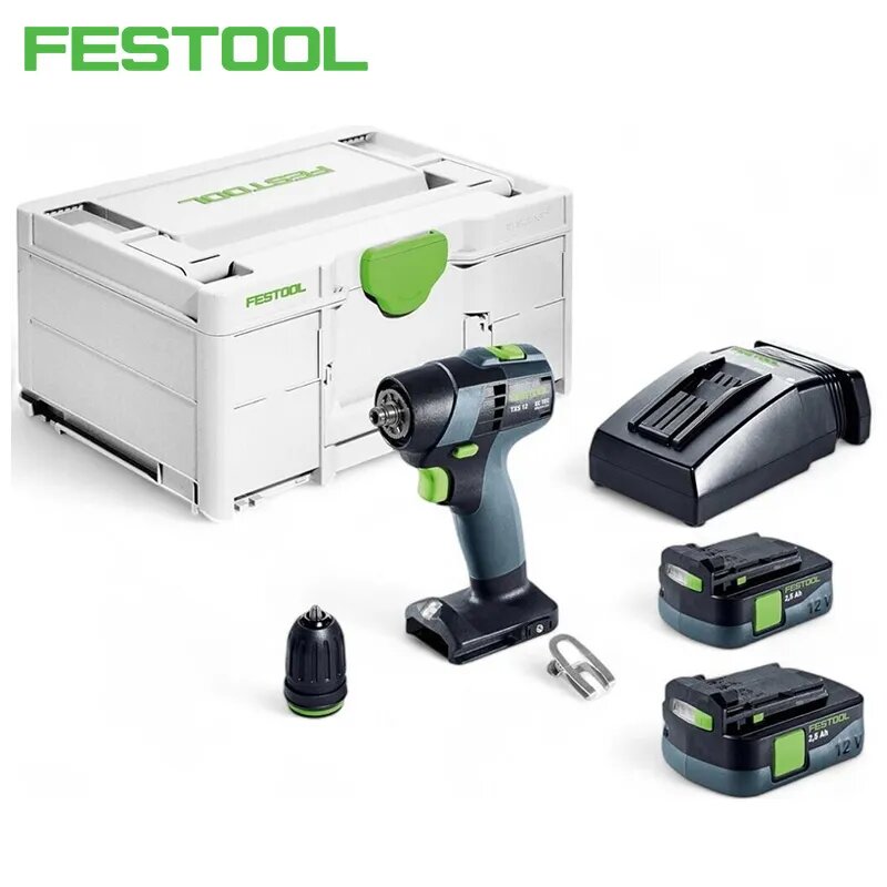 Festool Дрель-шуруповерт, 12 В, 2 АКБ
