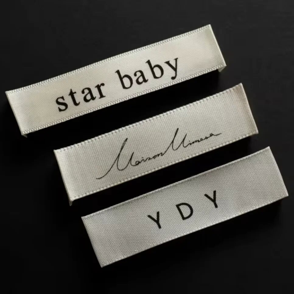 Текстильные этикетки для одежды, хлопок, 1000 штук A