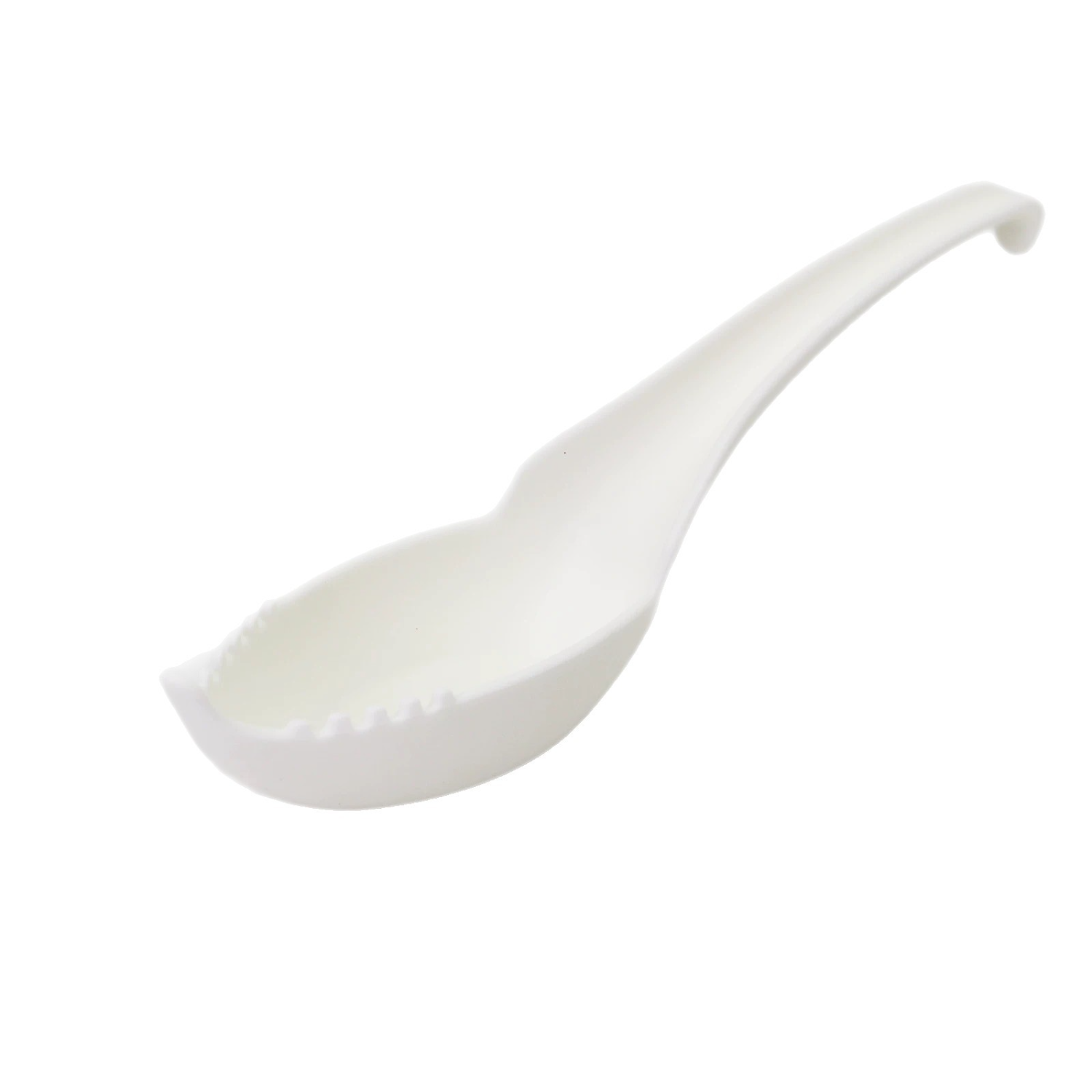 Новинка Кросс-Бордер 2 в 1 Ложка-Форк для Супа с Раменом, Белая Ложка-Форк для Супа с Раменом, Материал PP, Размер 16.2см×3.7см×4.4см, В комплект входят 1 Ложка-Форк для Супа с Раменом