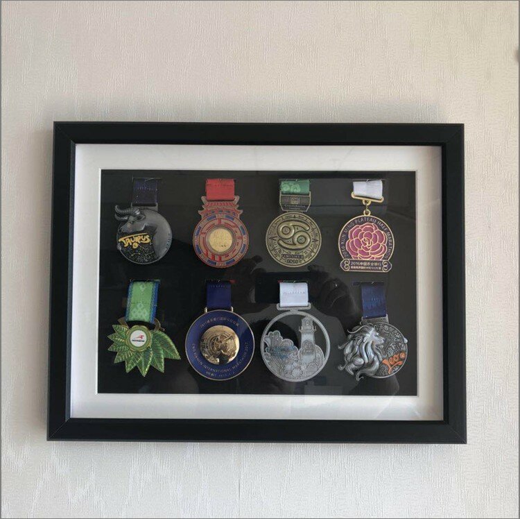 Рамка для хранения медалей марафона, настенное крепление, подставка для рамки балансировочного велосипеда, рамка для медалей, рамка из массива дерева, фоторамка HCDS
