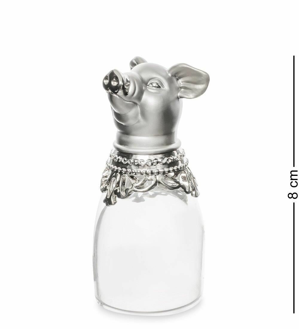 Хот-шот мал. сереб. Символ Года -Свинья A941757 разностор, Сплав, стекло