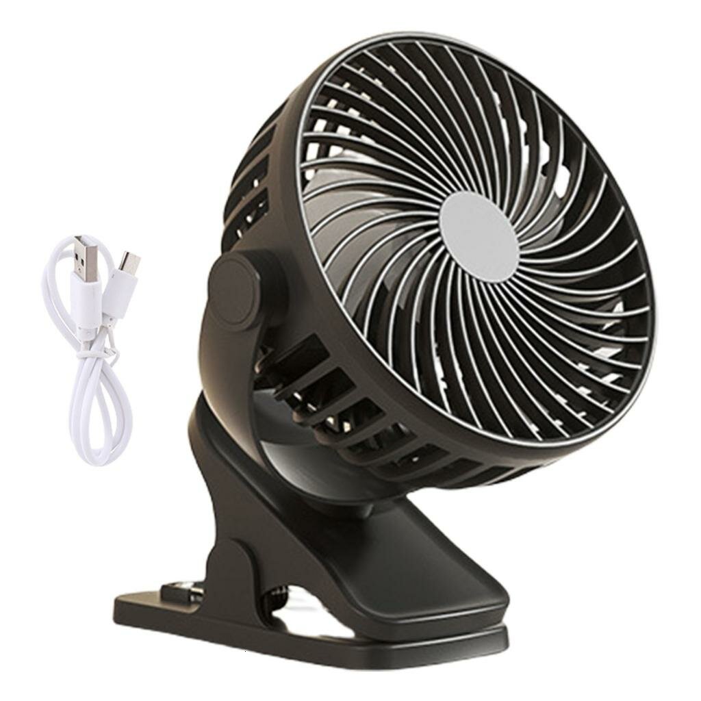 Гибкий USB-вентилятор с регулируемым углом, Черный