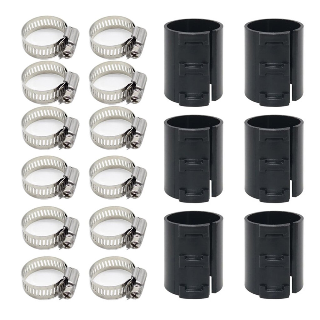 Универсальный Набор для Крепления Цилиндра Офисного Стула 18шт Портативный Аксессуар для Опускающихся Стульев с Металлическими Зажимами Для Шлангов