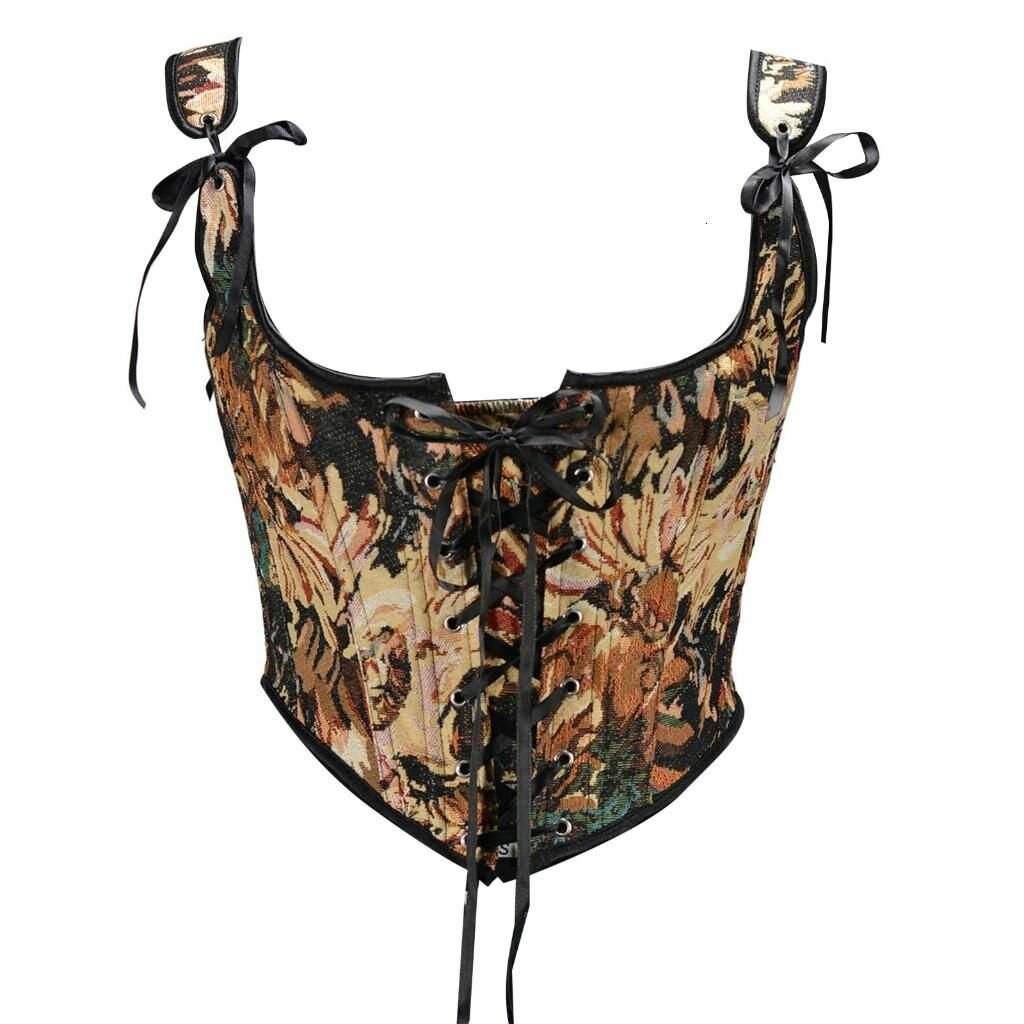 Корсет-бюстье с жаккардовым узором, - XXL