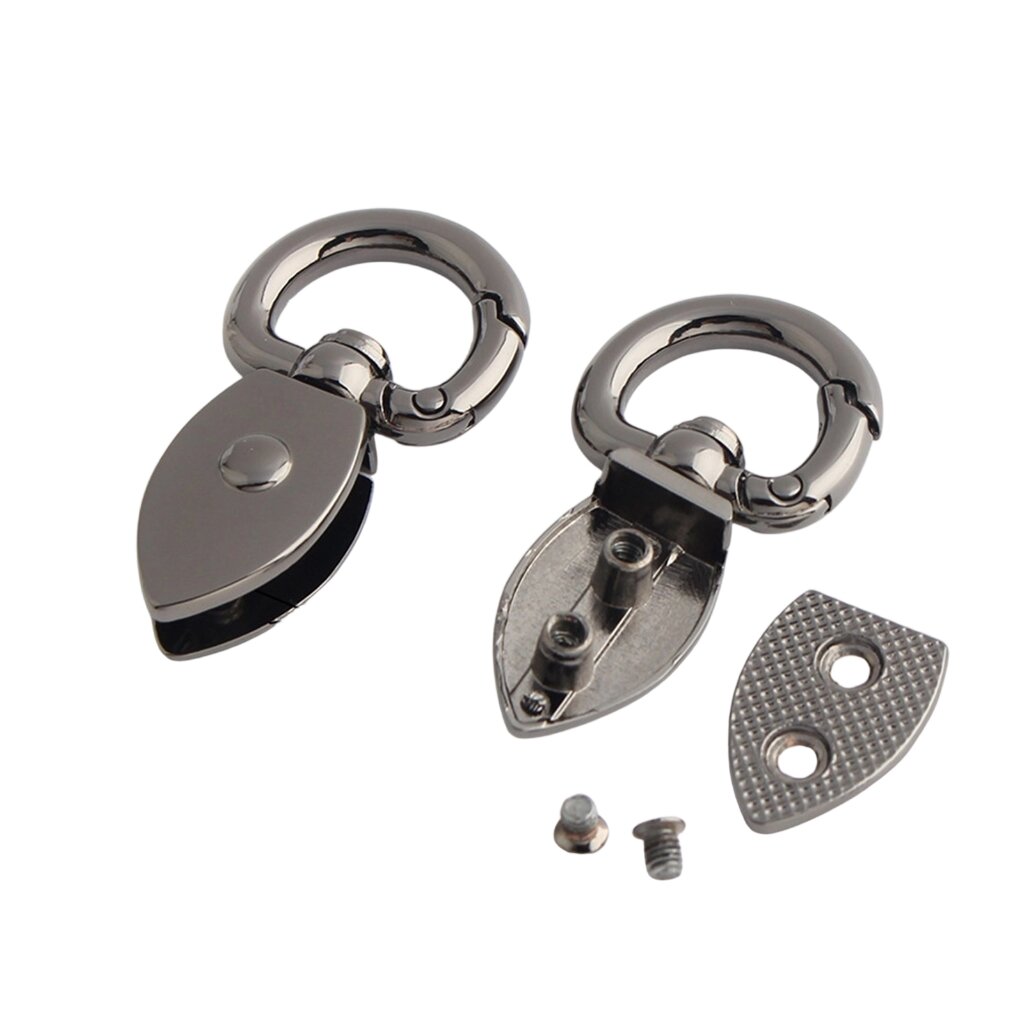 2шт Винтажная металлическая пружинная застежка для замены и ремонта ремня сумки