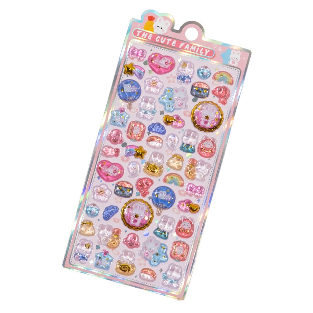 Более Пухлые Листы Наклеек Очаровательная Маленькая 3D Наклейка для Детей и взрослых Крошечная Наклейка для Чехла для телефона, Ноутбука, Скрапбукинга