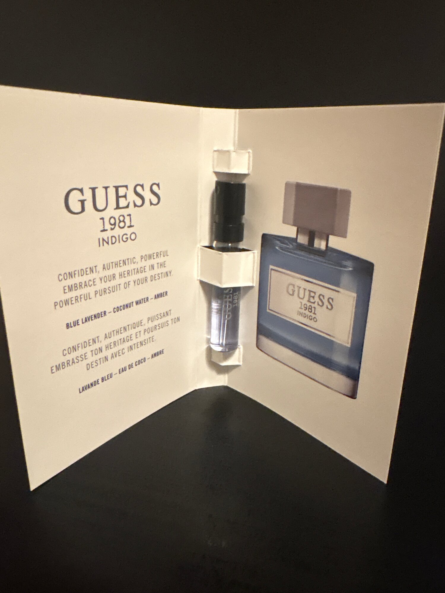 Guess 1981 Indigo мужская туалетная вода, 2 мл пробник Vials